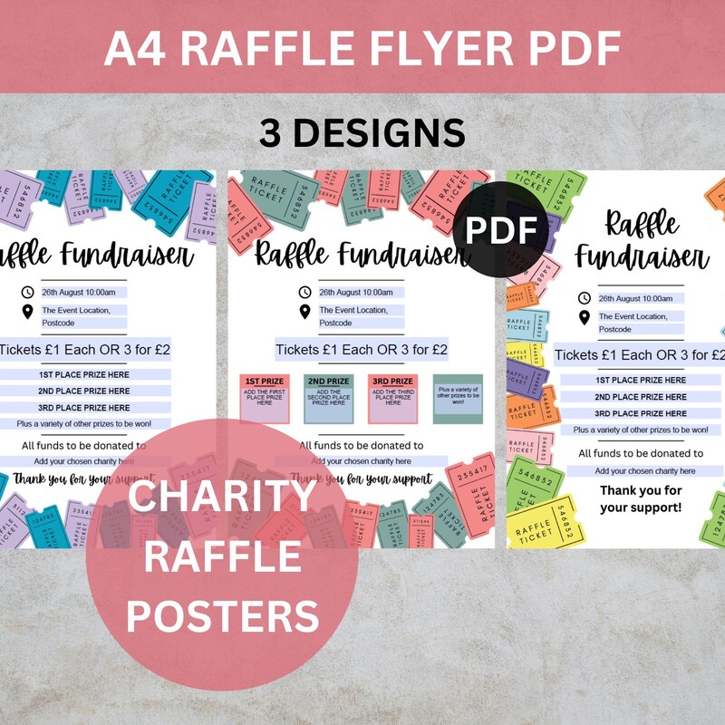 Poster Ideas for Raffle - Etsy