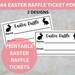 Printable Easter Raffle Tickets, PDF Fundraiser Entry, Enter to Win ...
