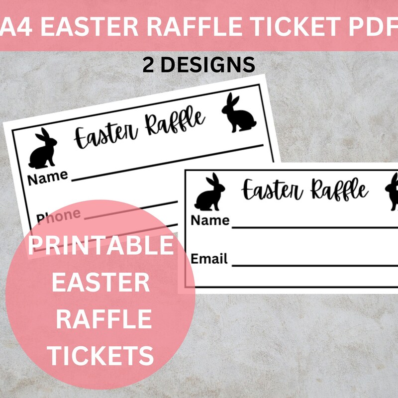 Easter Raffle Ticket - Etsy