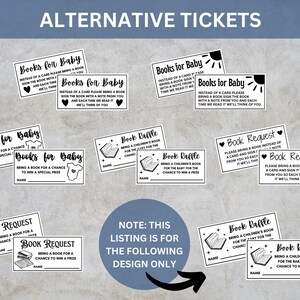 Baby Shower Book Raffle Ticket: A4 Printable (PDF) - Etsy