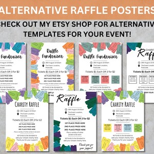 Raffle Ticket Sale Flyer, Event Raffle Flyer, Charity Raffle Poster ...