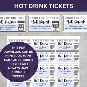 Free Coffee Card, Editable Coffee Shop Vouchers, Customisable Free Hot ...