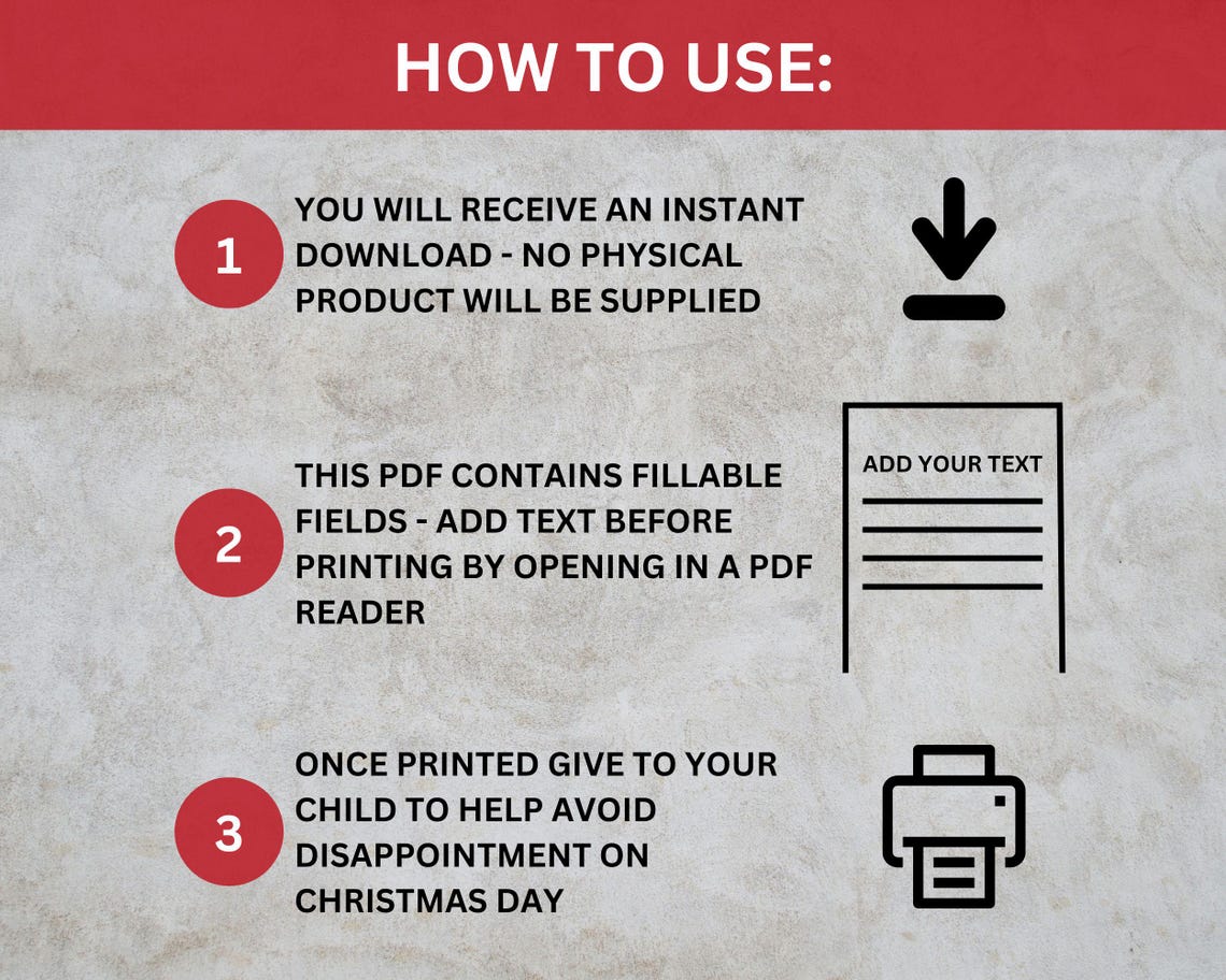 Printable Santa Apologies Letter, Missing Christmas Gift Letter, North ...