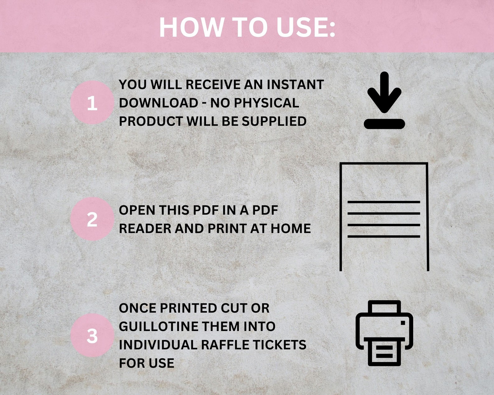 Raffle Ticket Sheet, Coloured Raffle Tickets, A4 Printable Raffle ...
