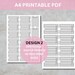 Raffle Ticket Sheet, Coloured Raffle Tickets, A4 Printable Raffle ...