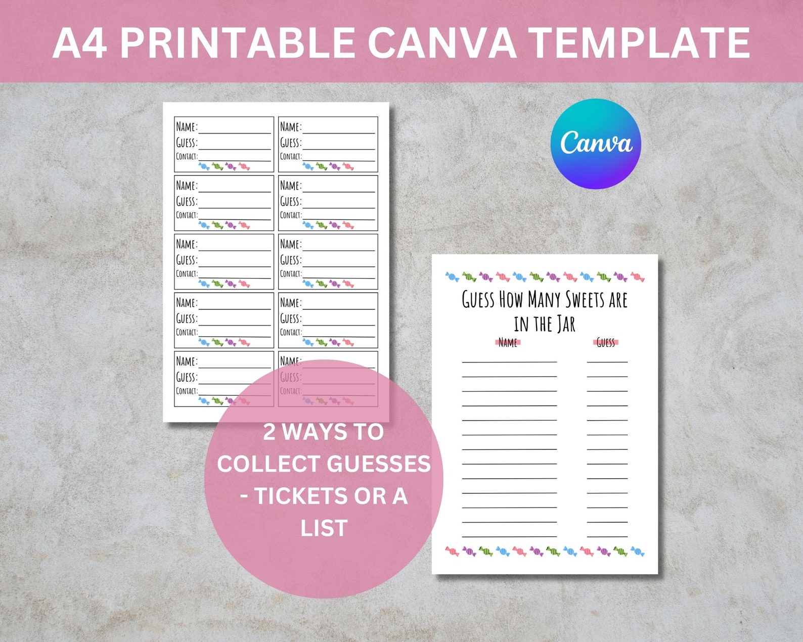 Guess How Many Sweets in the Jar, Guess How Many Sweets in the Jar Game ...