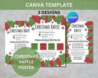 Raffle Ticket Sale Flyer, Event Raffle Flyer, Charity Raffle Poster ...