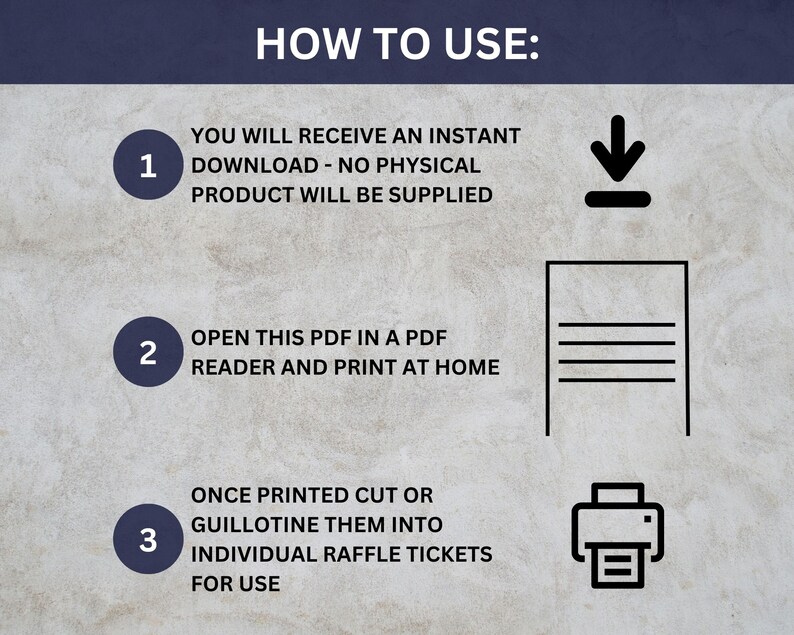 Enter to Win Ticket Printable - A4 PDF Sheet of Draw Entry Cards ...