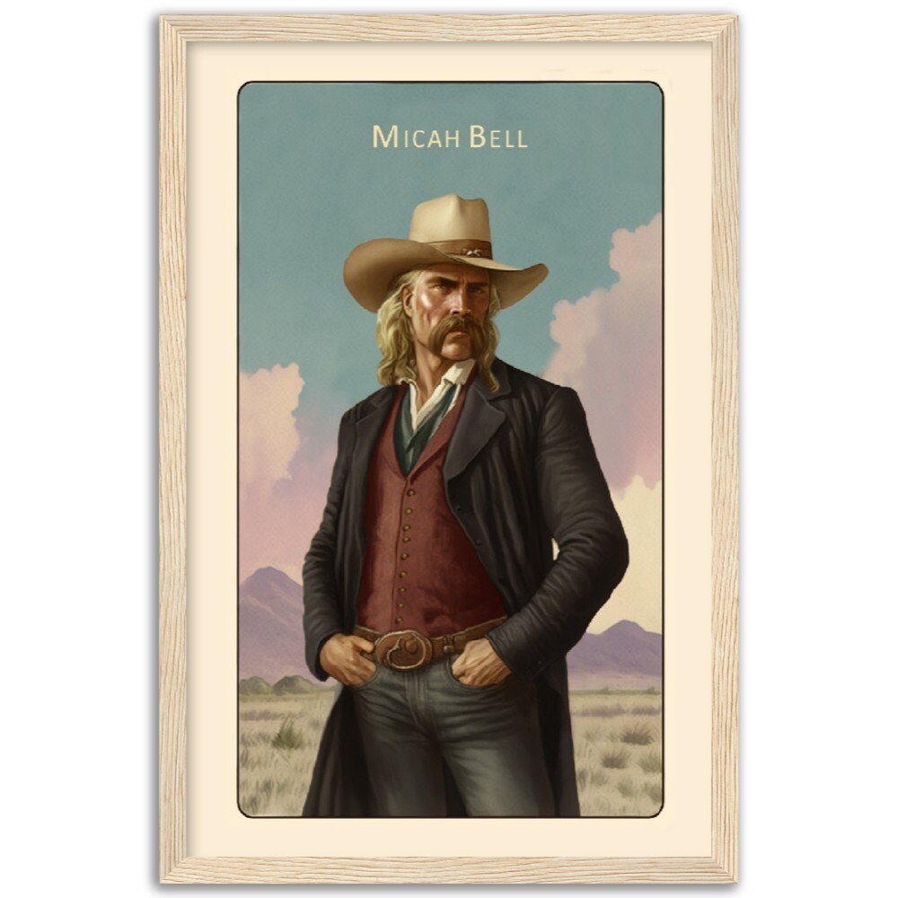 Red Dead Redemption 2 Micah Cigarette Card Poster - Etsy