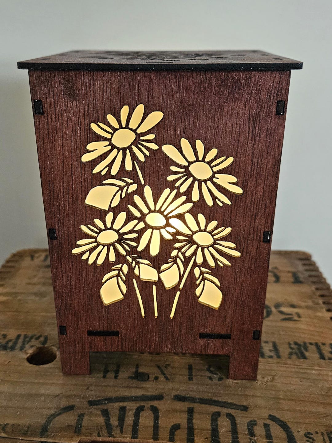 Laser Cut Lamp/night Light- Daisies - Etsy
