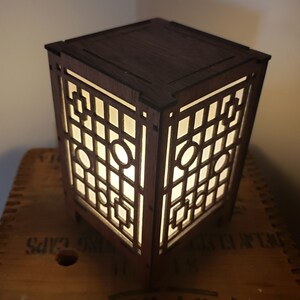 Laser Cut Lamp/night Light Art Deco Geometry Design - Etsy
