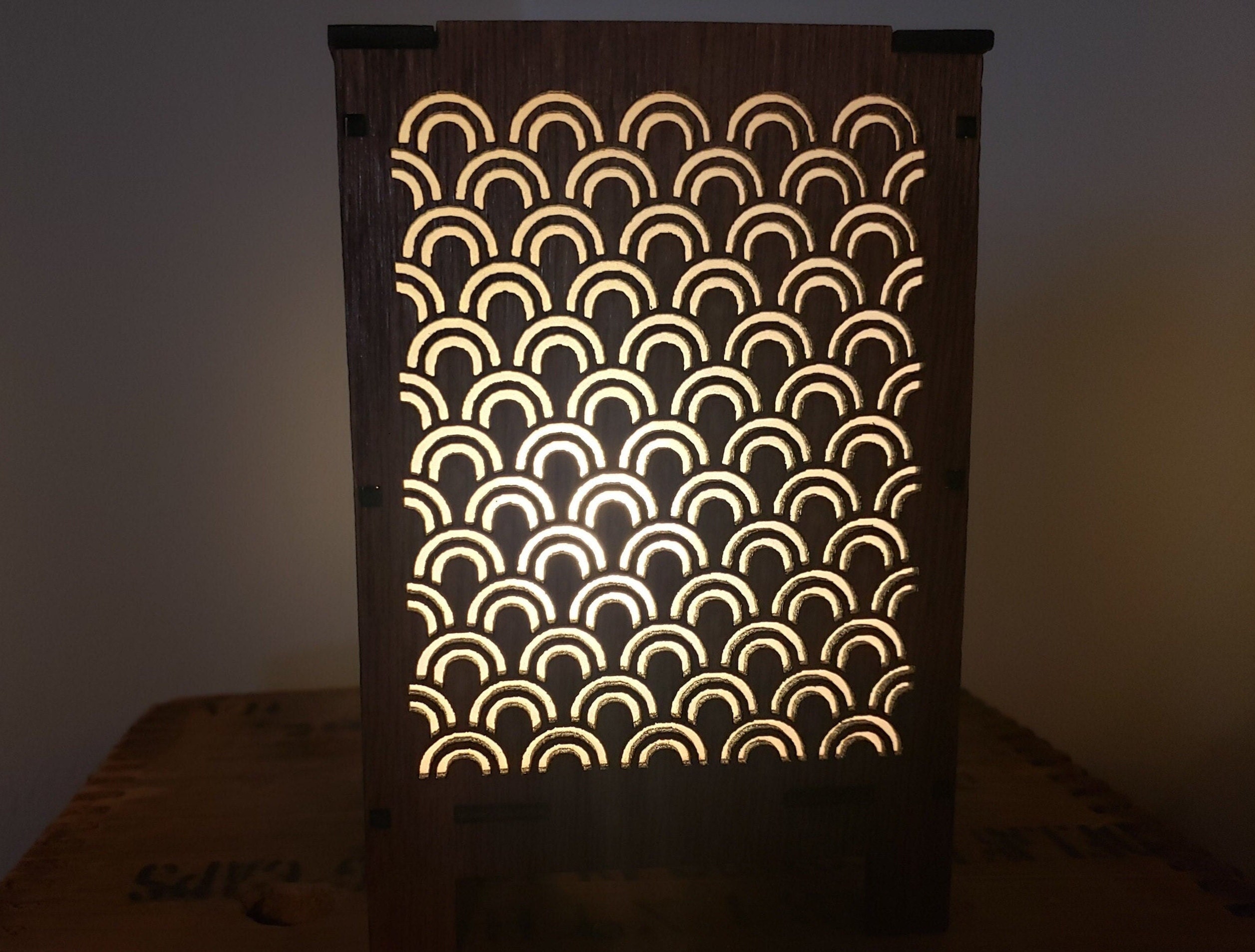 Laser Cut Lamp/night Light Art Deco Arch Design - Etsy