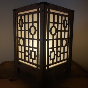 Laser Cut Lamp/night Light Art Deco Geometry Design - Etsy
