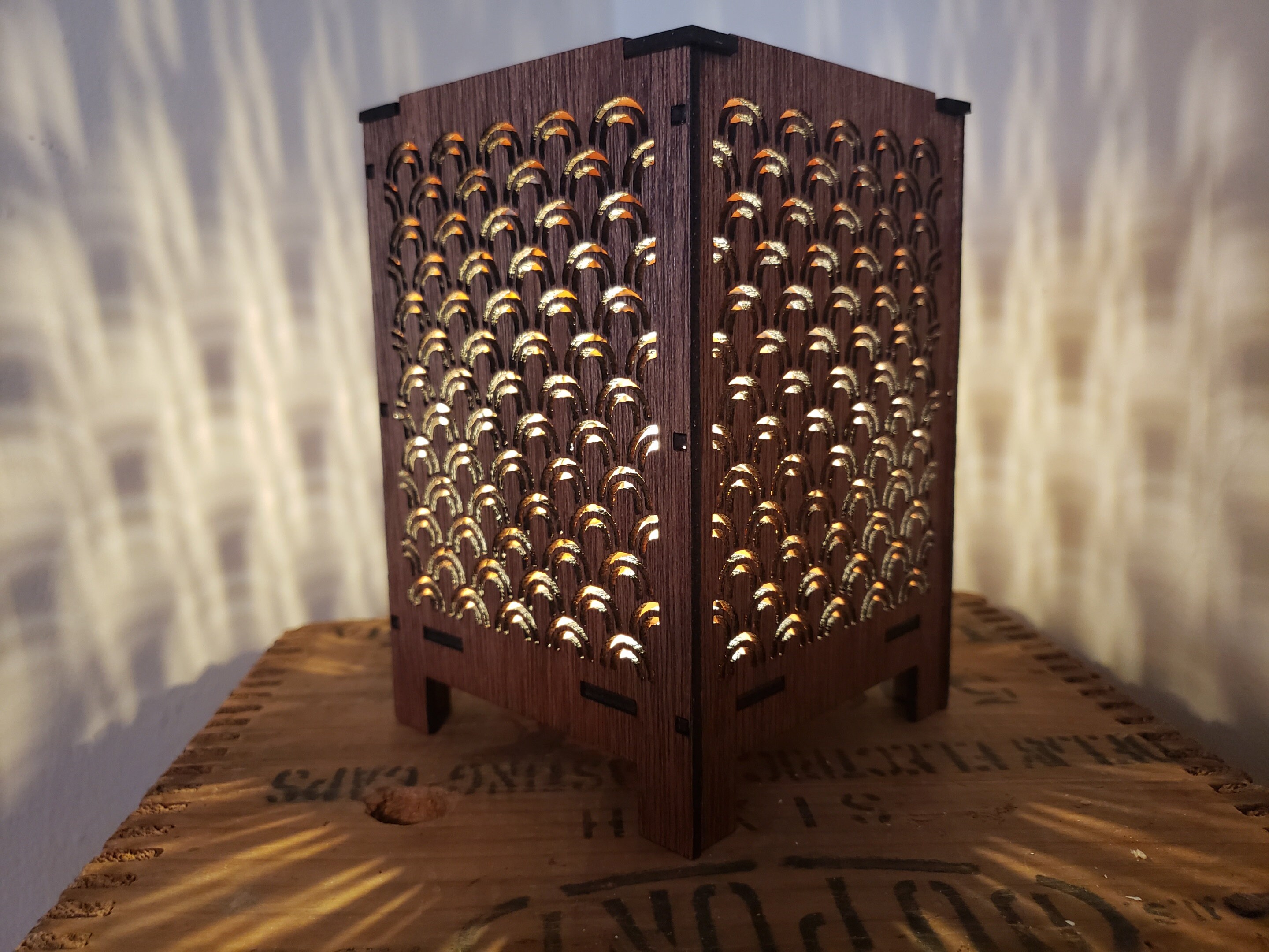 Laser Cut Lamp/night Light Art Deco Arch Design - Etsy