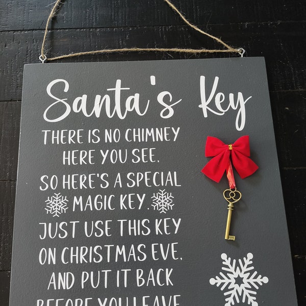 Santa Key - Etsy