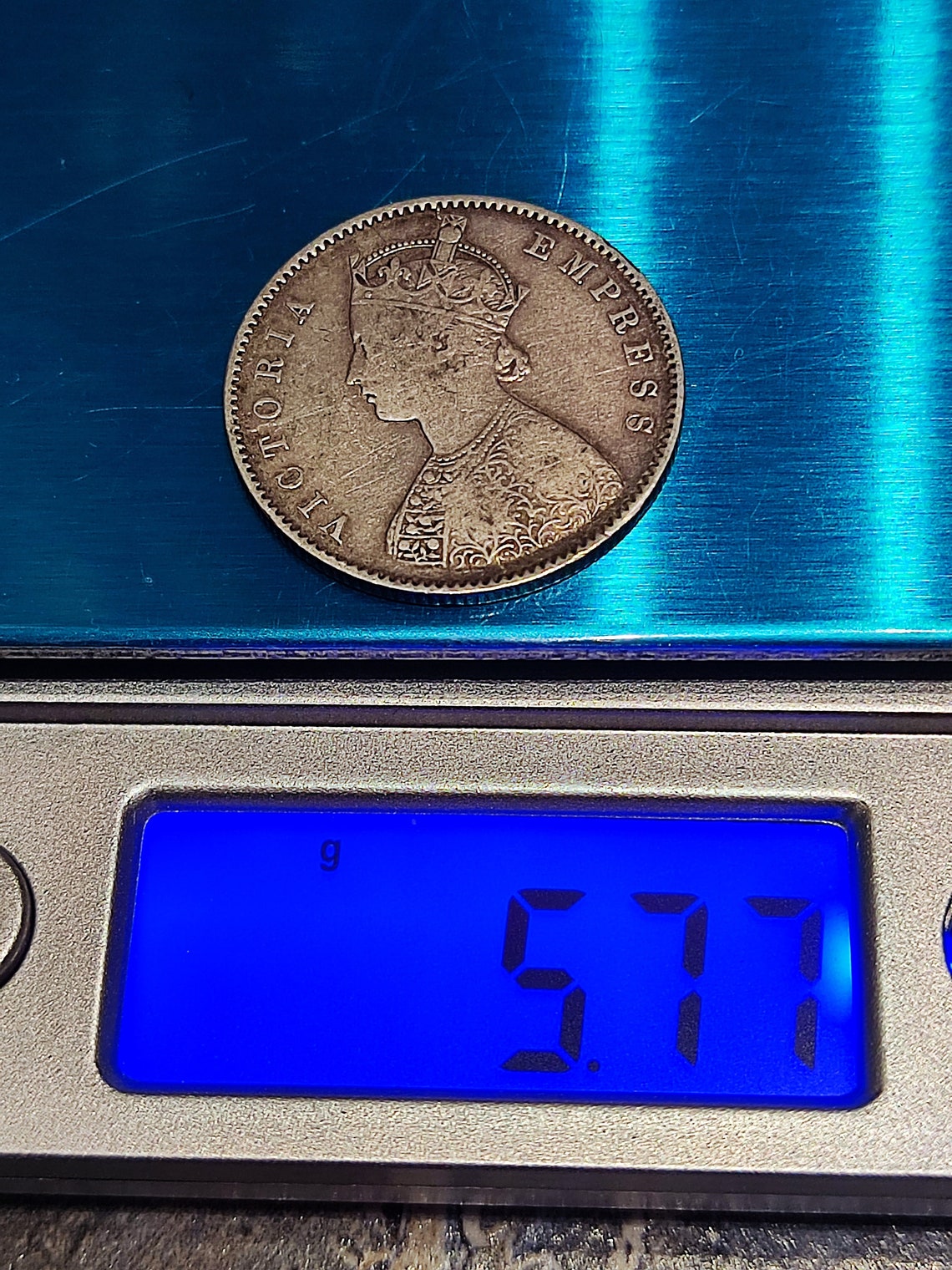 1899 British India 1/2 Rupee, Old Vintage Coin ,queen Victoria ...