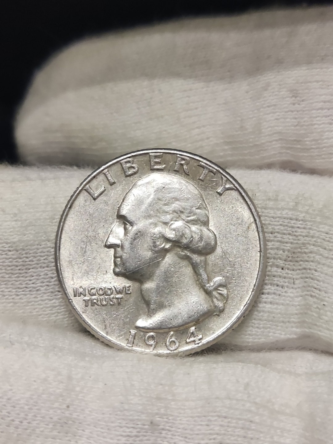 Quarter Dollar 1964 , Washington Quarter, Old Us Coins, Vintage America ...