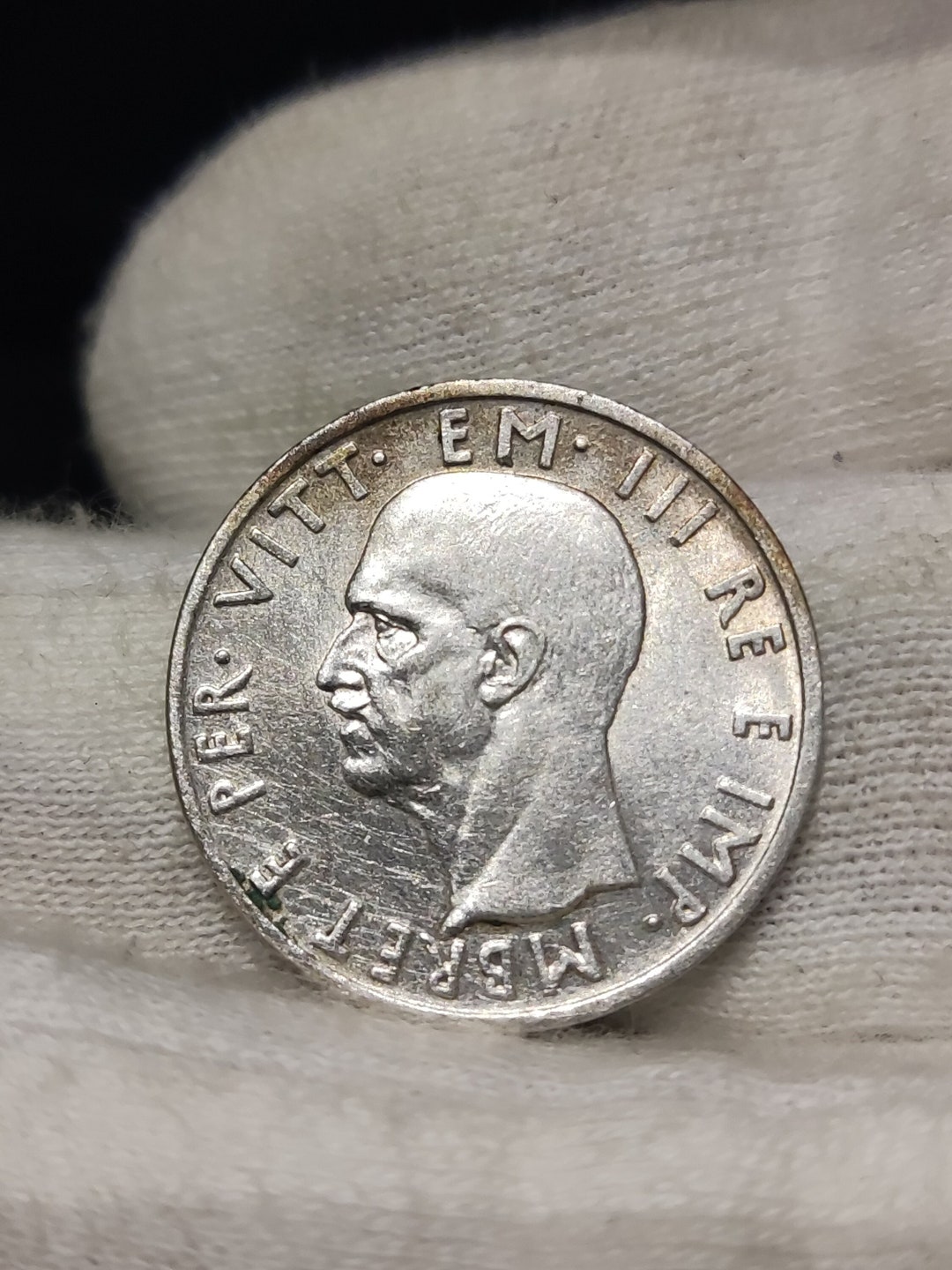 Albania 5 Lek 1939, Old Silver Coin , Vintage European Coin, Original ...