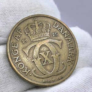 Denmark 2 Kroner, 1925, Old European Coin, Collector Coins, Numismatic ...