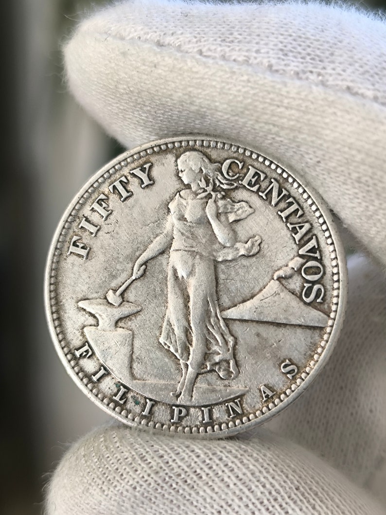 Philippines 50 Centavos 1944, Old Silver Asia. Coin, Collectibles ...