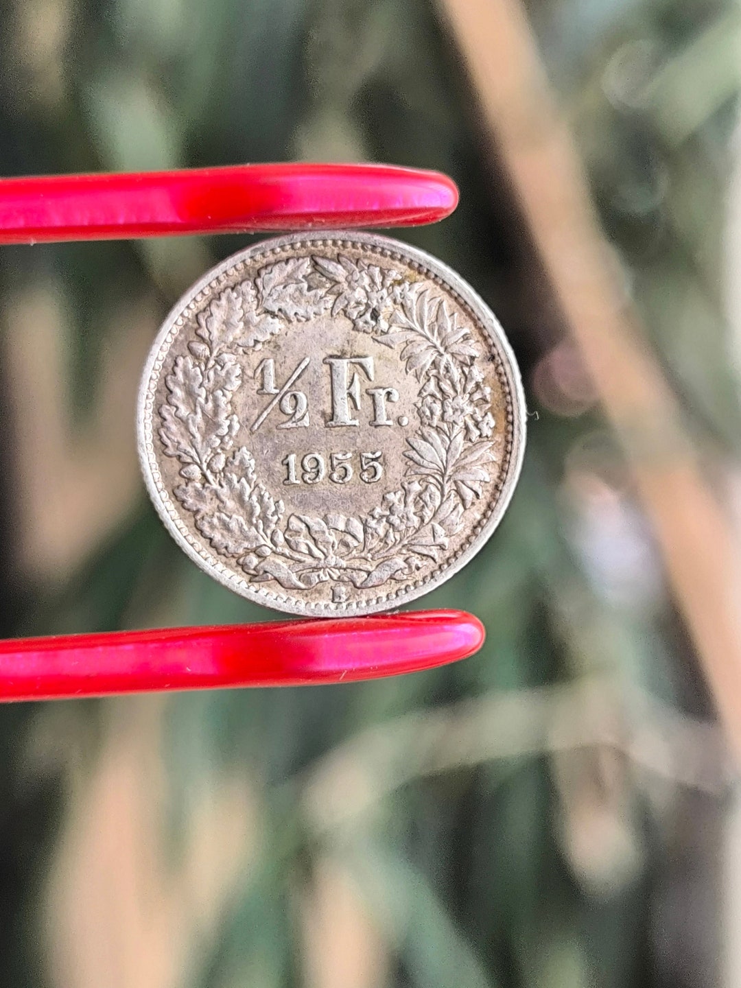 Switzerland 1/2 Franc 1955, Old Silver Coin, Piece of Switzerland ...