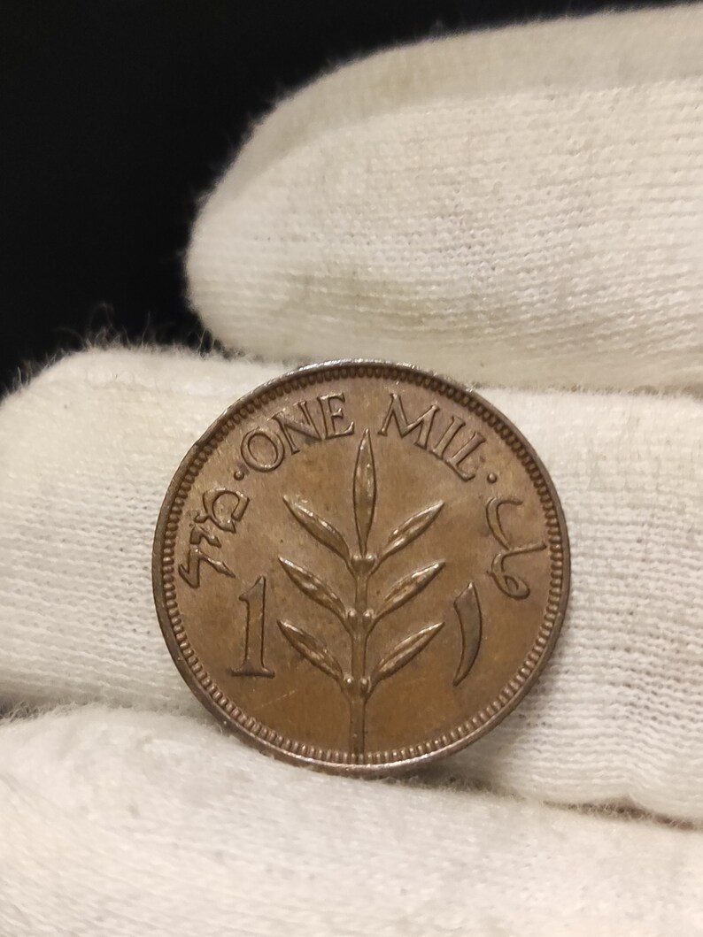 Palestine 1 Mil 1943, Old Bronze Coin, Rare Coin, Collectibles ...