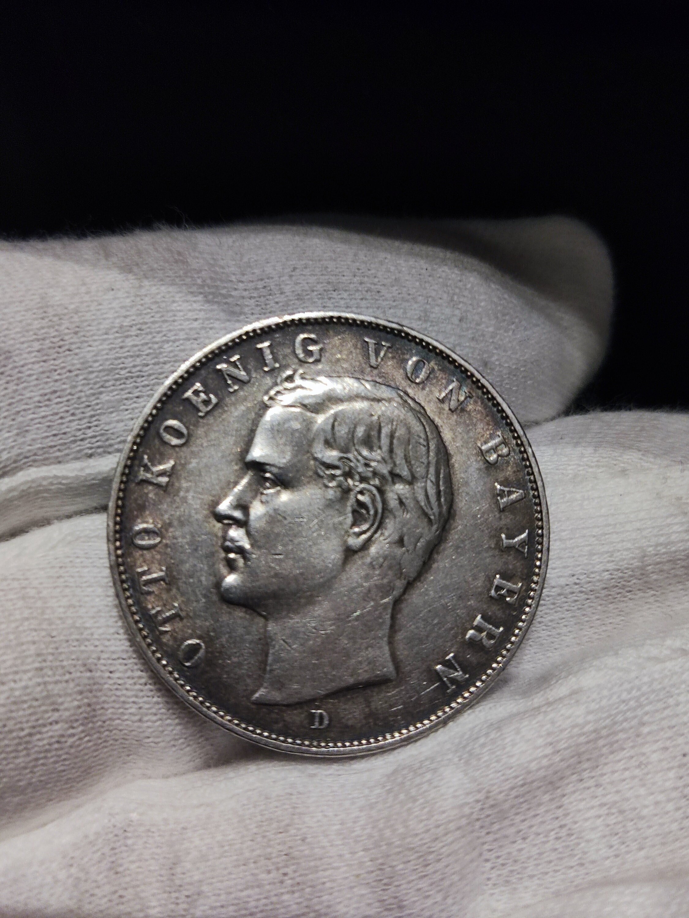 1911 German Empire3mark, Otto King of Bavaria, Silver Coin , Rare Coin ...