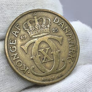 Denmark 2 Kroner, 1925, Old European Coin, Collector Coins, Numismatic ...