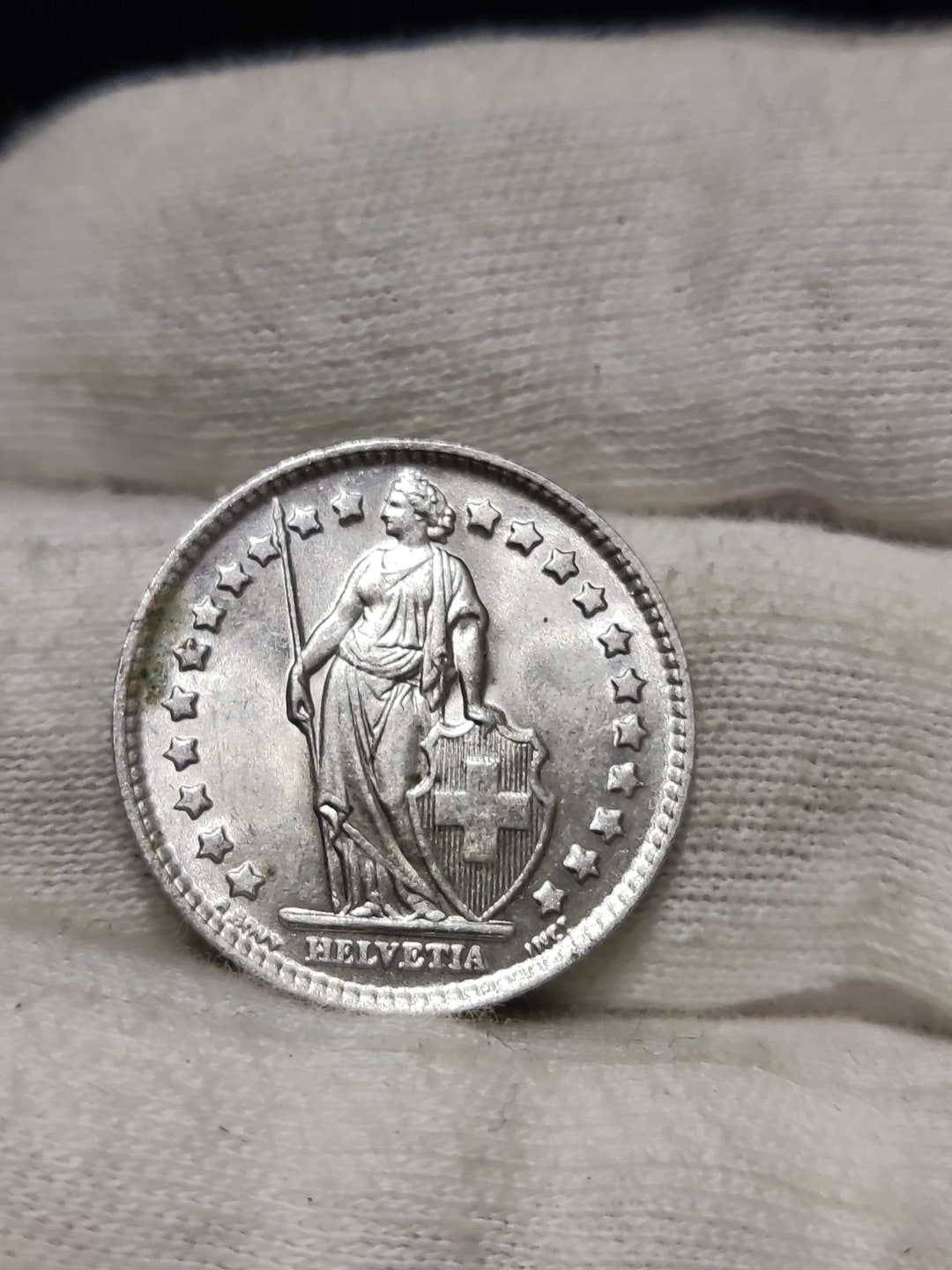 Switzerland 1 Franc 1964, Old Silver Coin, European Vintage Coins ...