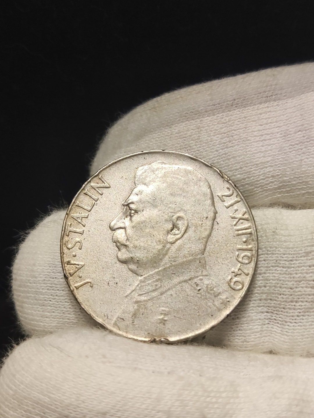 Czechoslovakia 50 Korun 1949 Josef Stalin , Old Silver European Coin ...