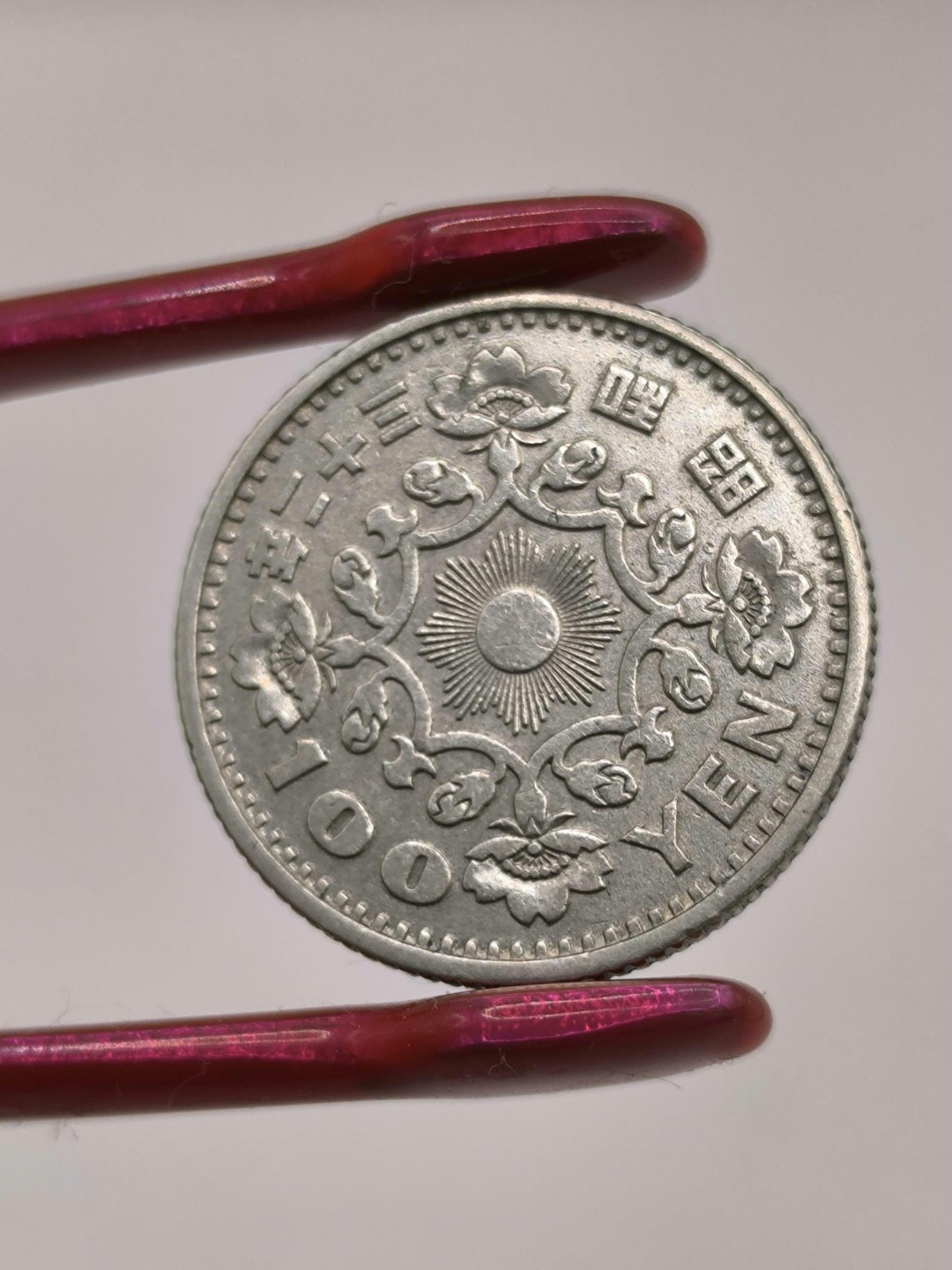 Japan 100 Yen 1957, Old Silver Coin, Silver 600, Collector Coins ...