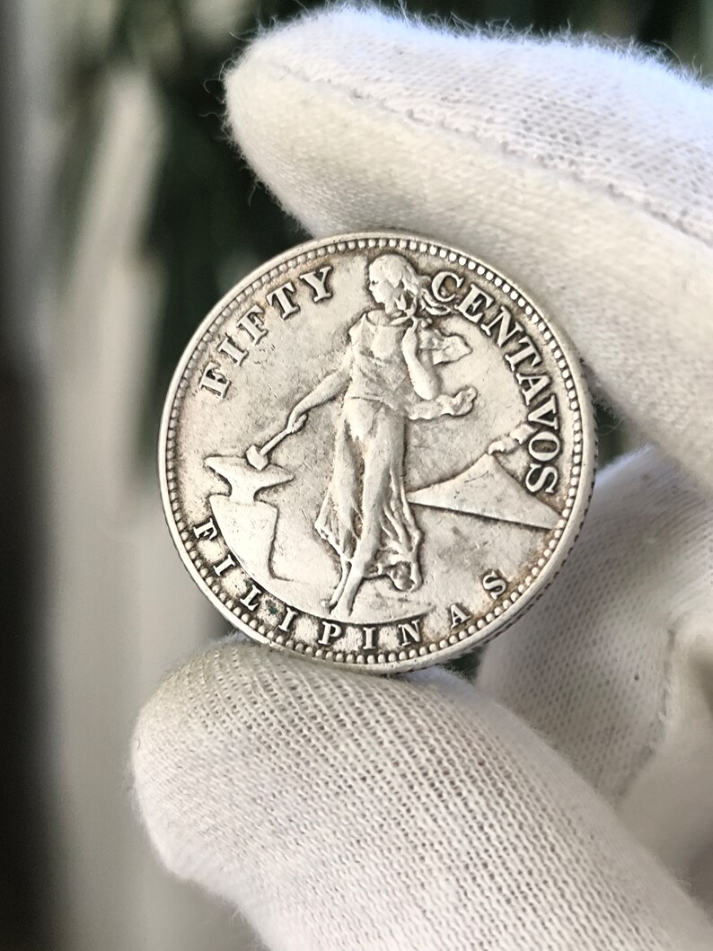 Philippines 50 Centavos 1944, Old Silver Asia. Coin, Collectibles ...