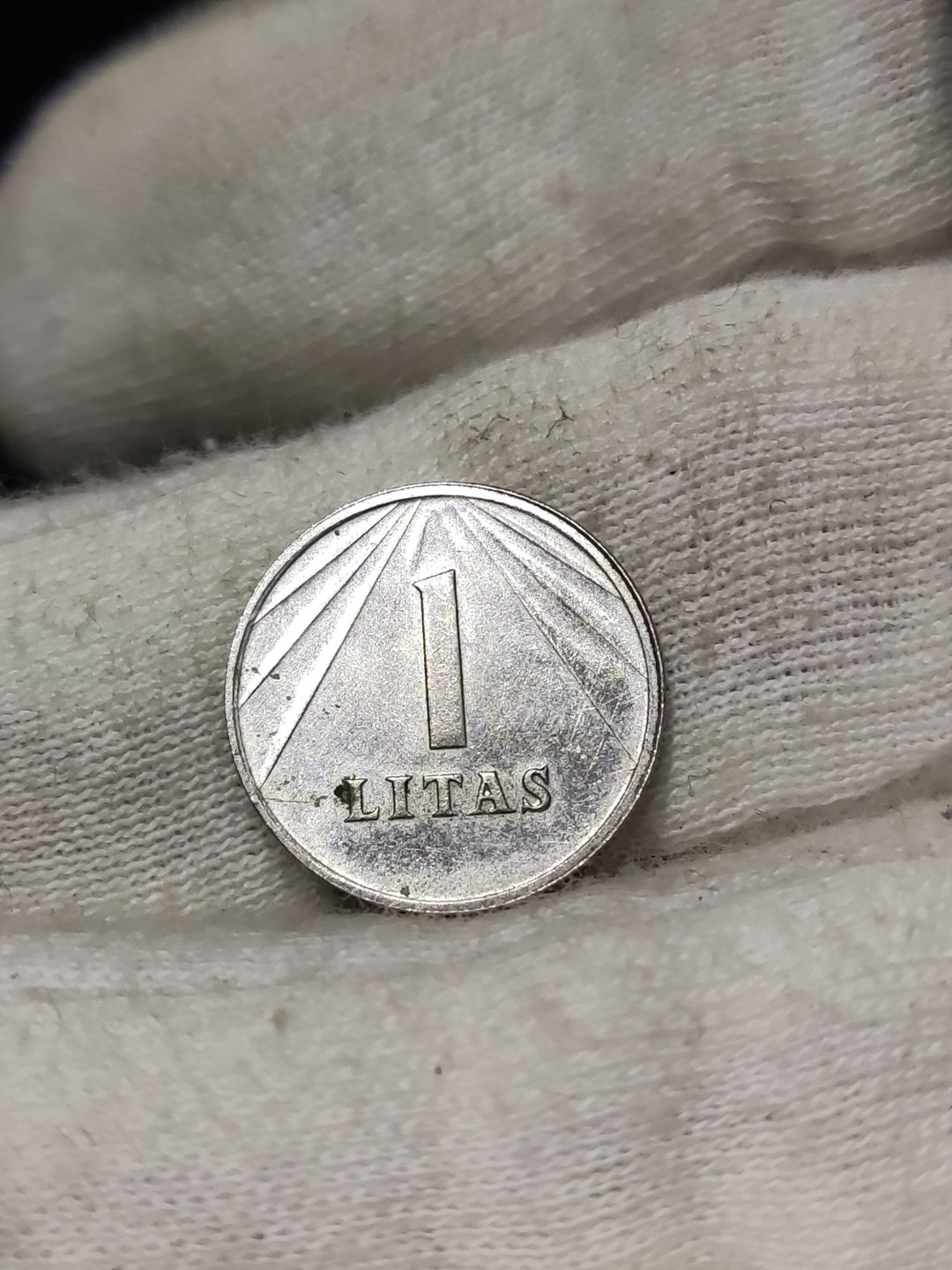 Lithuania 1 Litas 1991 , Old Lithuania Coin, Cooper Nickel Coin, Baltic ...