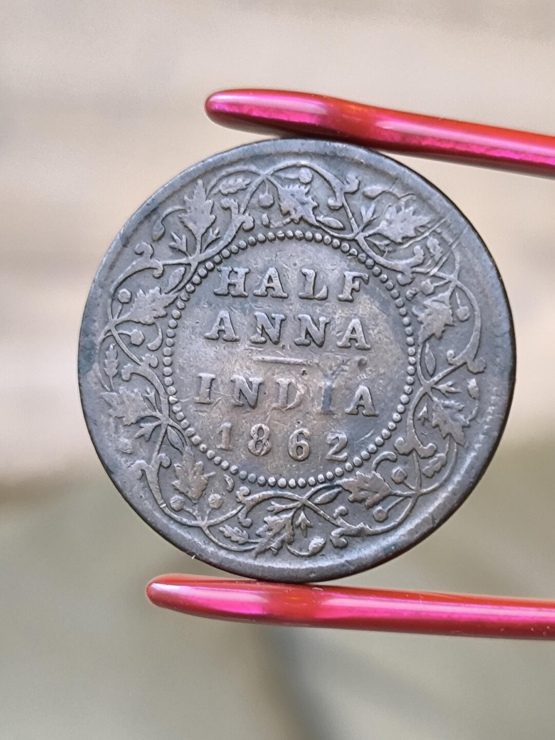 India British Half Anna 1862, Old Asia Coin, Collectibles, Numismatic ...