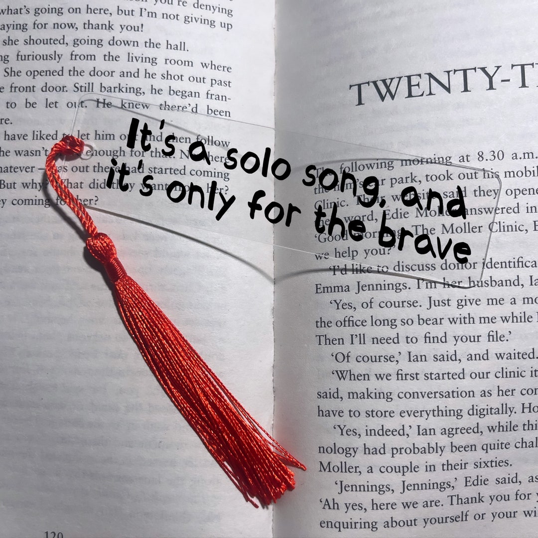 It's A Solo Song and It's Only for the Brave, Louis Tomlinson, Bookmark ...