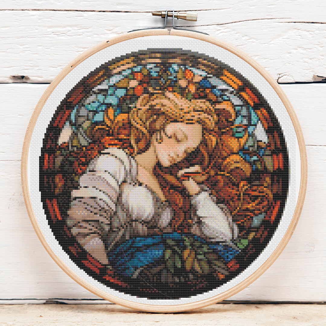 Stained Tales: Sleeping Beauty, a Stained Glass Cross Stitch Pattern of ...