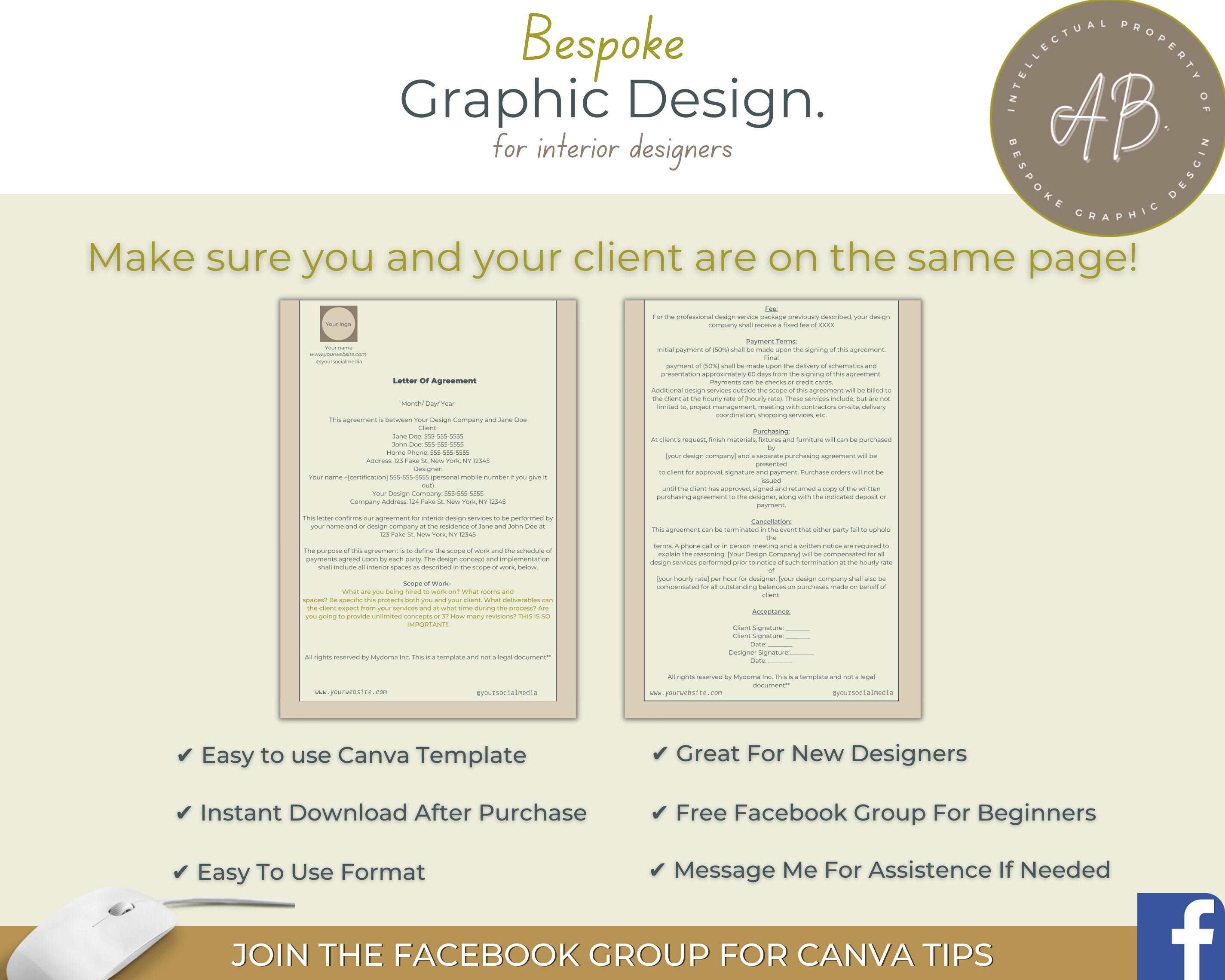 Letter of Agreement Template Client Agreement Contract Purchase ...