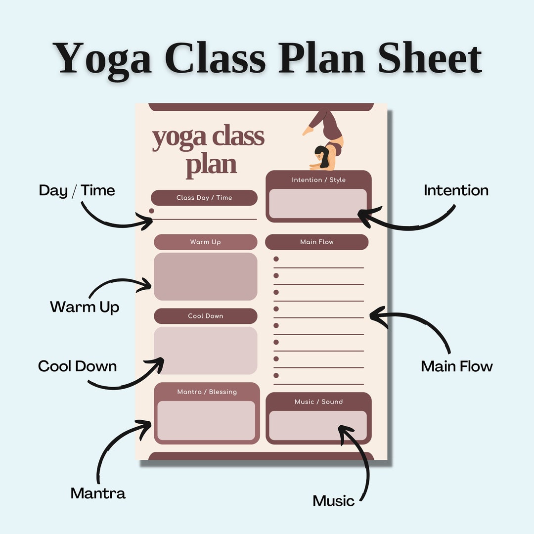 Yoga Class Plan Printable Sheets Yoga Class Planner Instant Etsy yoga-class-plan-printable-sheets-yoga-class-planner-instant-etsy