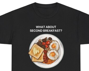What About Second Breakfast Unisex Book Shirt Quote Slogan T-shirt ...
