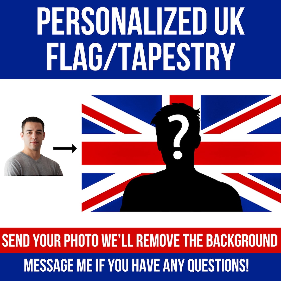 Custom UK Flag Tapestry – Personalized British Flag Wall Hanging, Union ...