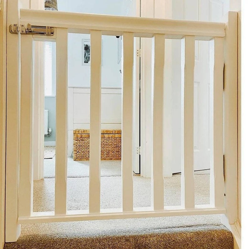 Stop Chamfered Gate/ Pine Stair Gate/ Custom Built Stair Gate/ Pet Gate ...