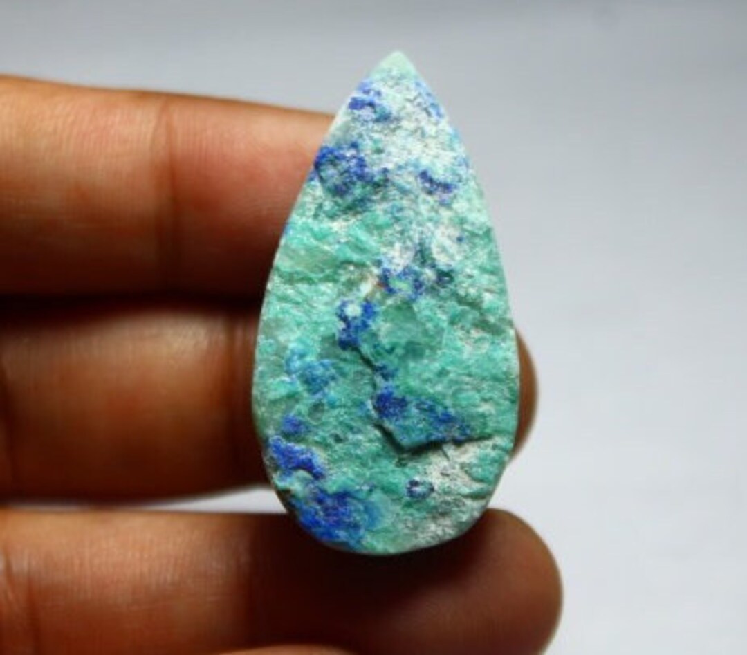 Royal Natural Azurite Rough Shattuckite Cabs Azurite Druzy - Etsy