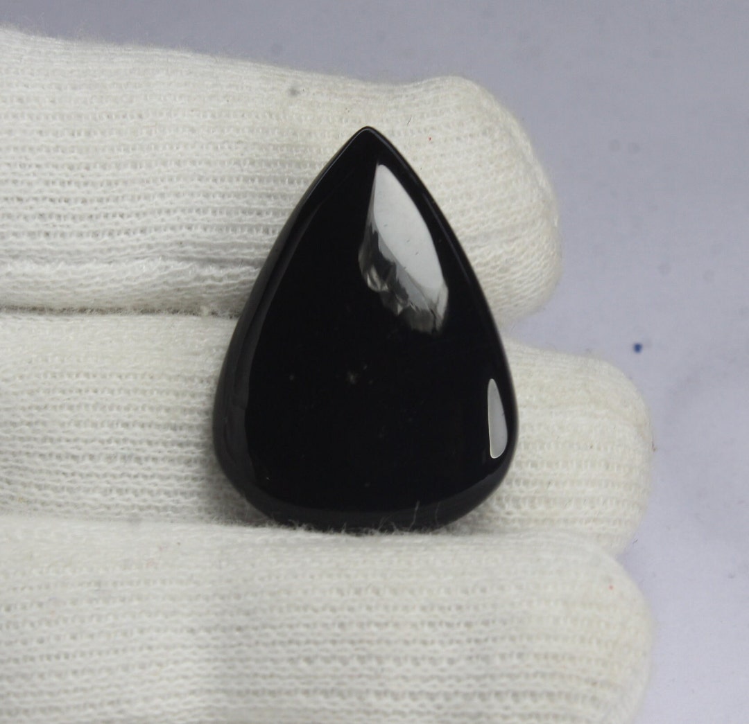 Fantastic Natural Black Onyx Loose Stone , Semi Precious , Handmade ...