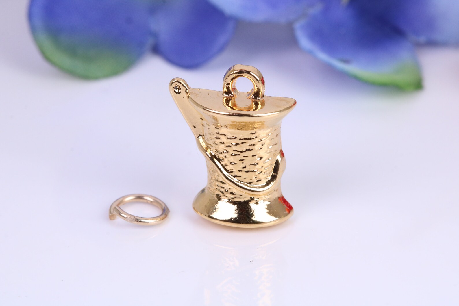 Ice Bucket Charm, Traditional Charm, Made From Solid Cast Yellow Gold ...