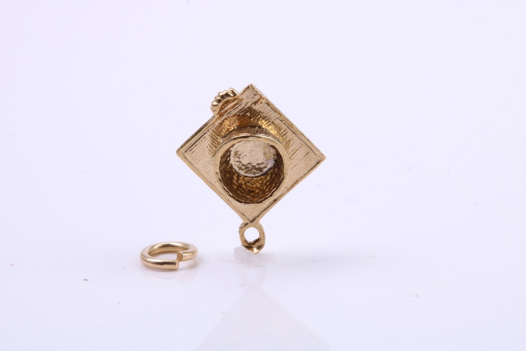 Mortar Hat Charm, Graduation Cap Charm, Traditional Charm, Made From ...