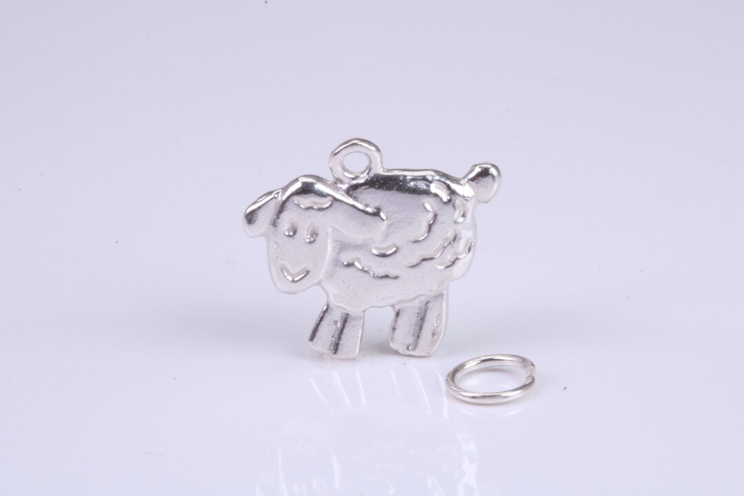 Sheep Charm, Traditional Charm, Made From Solid 925 Grade Sterling ...