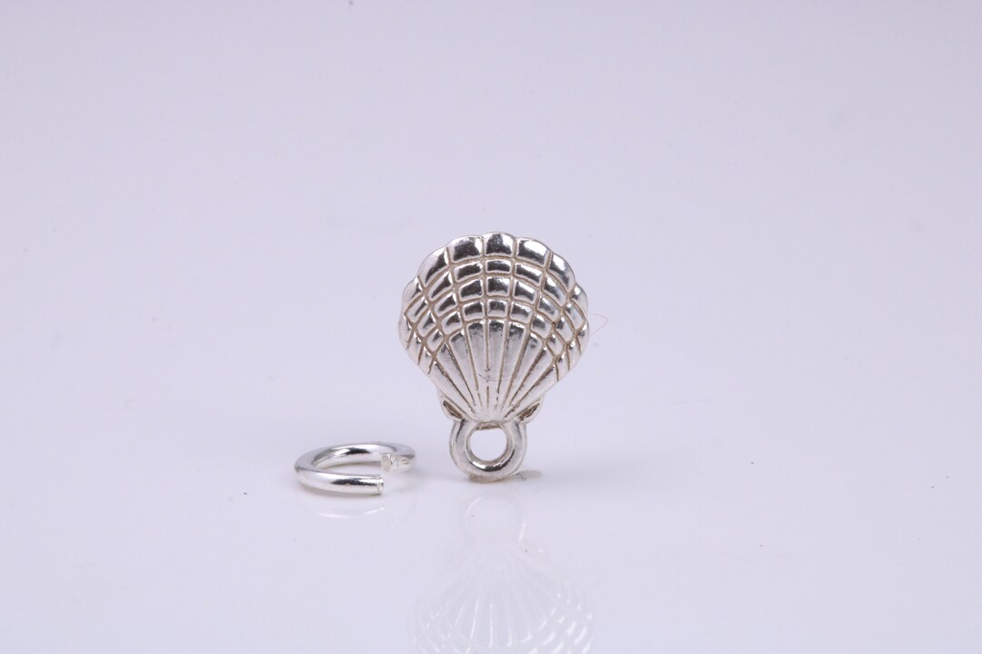 Sea Shell Charm, Traditional Charm, Made From Solid 925 Grade Sterling ...