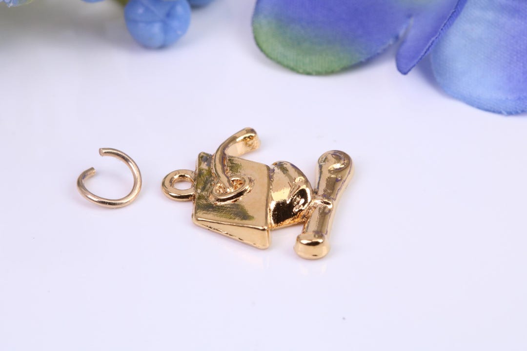 Mortar Hat, Graduation Hat Charm, Graduation Cap Charm, Charm, Made ...
