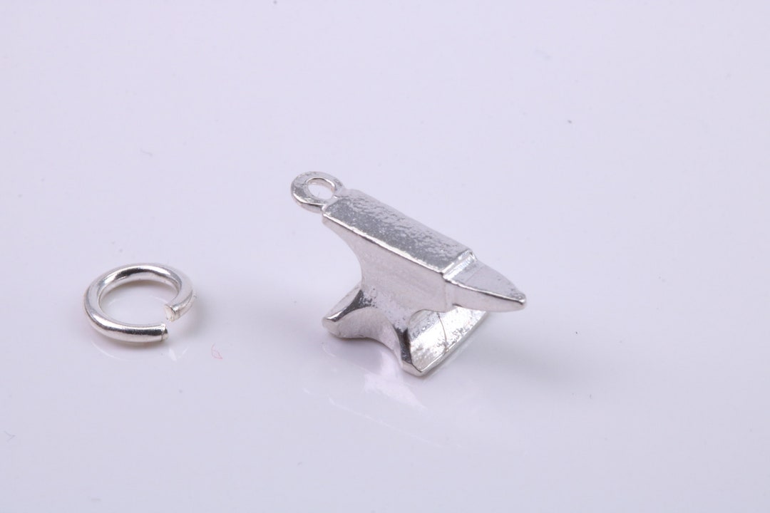 Blacksmiths Anvil Charm, Traditional Charm, Made From Solid 925 Grade ...