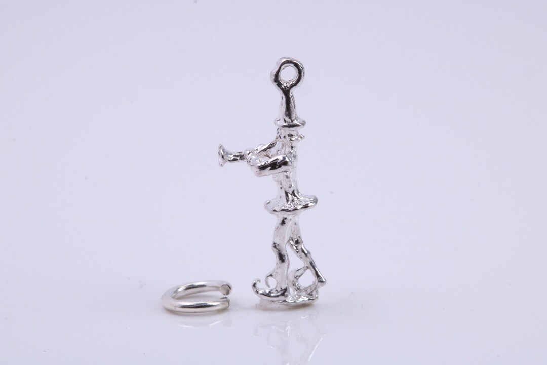 Pied Piper of Hamelin Charm, Traditional Charm, Made From Solid 925 ...